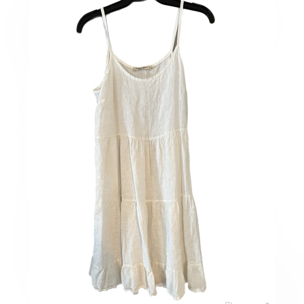 Valentina Naldi White Linen Dress - Gem